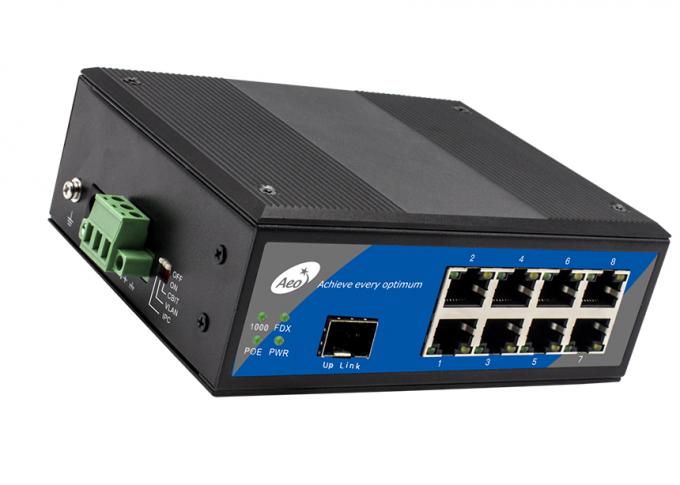 8 Port Industrial Gigabit Switch