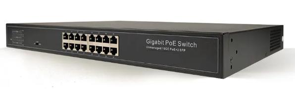 16 Ports Unmanaged Ethernet Switch , Full Gigabit 16 Port POE Switch