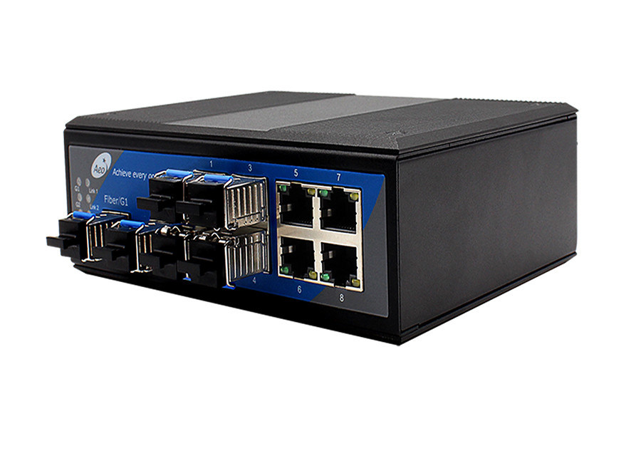 Stable Transmission 10 Port Ethernet Fiber Switch
