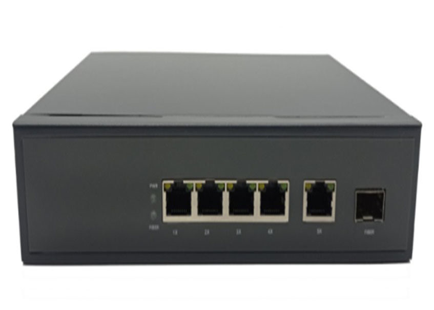 4 POE Ports Gigabit POE Ethernet Fiber Switch with 1 SFP Port 1 Uplink Port